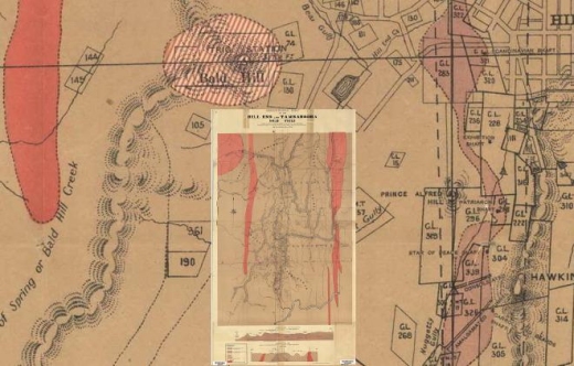 Geological Map of the Hill End and Tambaroora Goldfield, 1918 | Hill ...